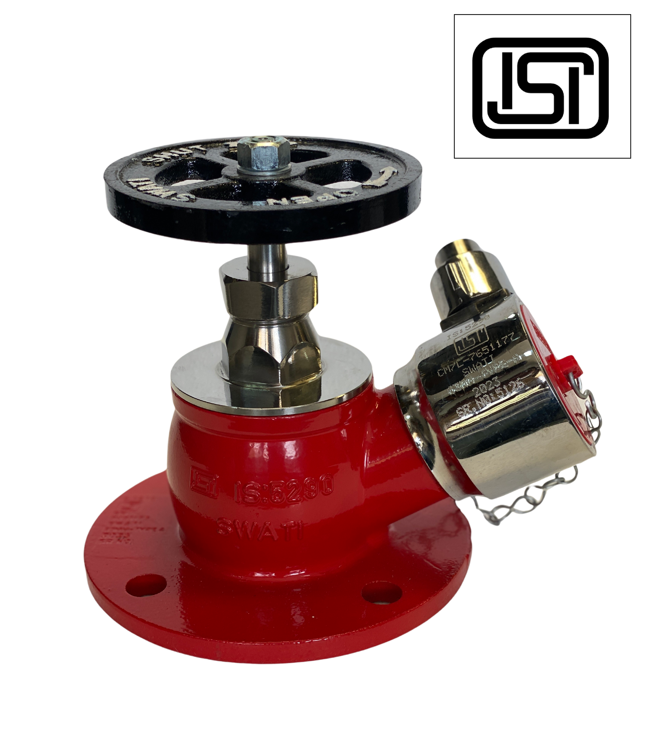 SS SINGLE HEADED HYDRANT VALVE - Swati Fire Protection Pvt. Ltd.